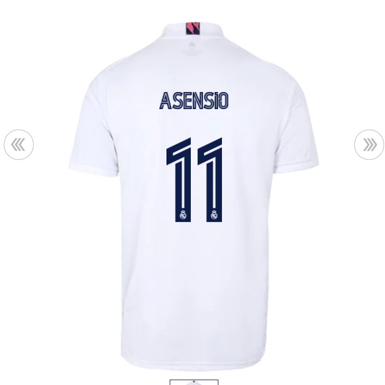 Camiseta de Fútbol Asensio #11 Personalizada 1ª Real Madrid 2020/21 ...