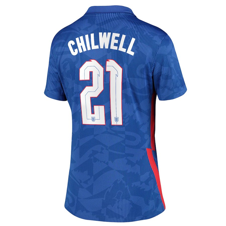 Camiseta de Fútbol CHILWELL #21 Personalizada 2ª Inglaterra 2020/21 ...