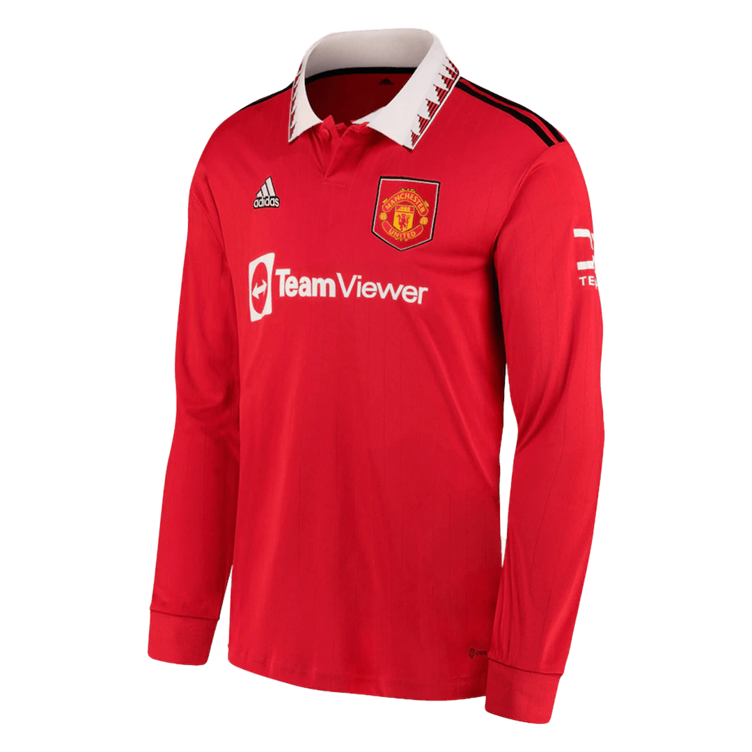 Camiseta De Manga Larga De Fútbol Manchester United 2022 23