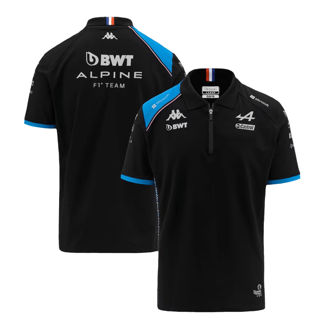 Camiseta Tipo Polo de BWT Alpine F1 Team Polo Shirt Black 2023 Hombre ...