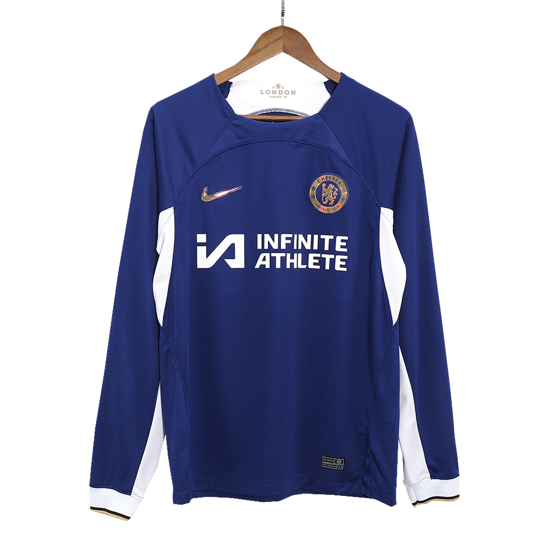 Camiseta Manga Larga Chelsea 2023/24 Primera Equipación Local Hombre ...