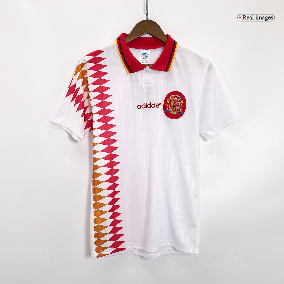 Camiseta Retro 1994 España Segunda Equipación Visitante Hombre ...