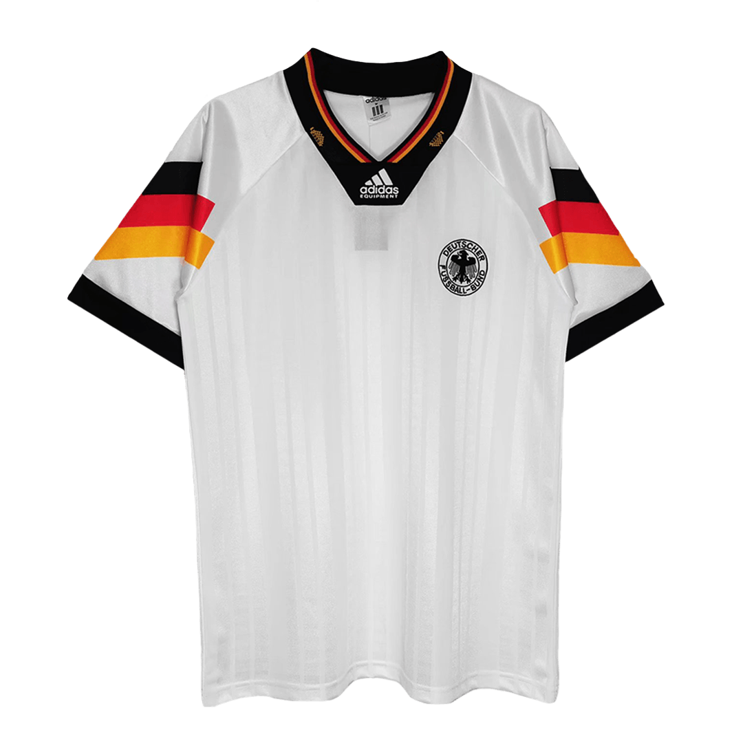 Camiseta Retro 1992 Alemania Primera Equipación Local Hombre - Versión ...