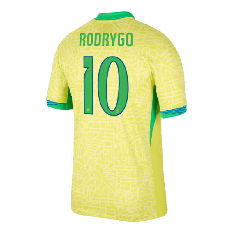 Calidad Premium Camiseta RODRYGO #10 Brazil Copa América 2024 Primera ...