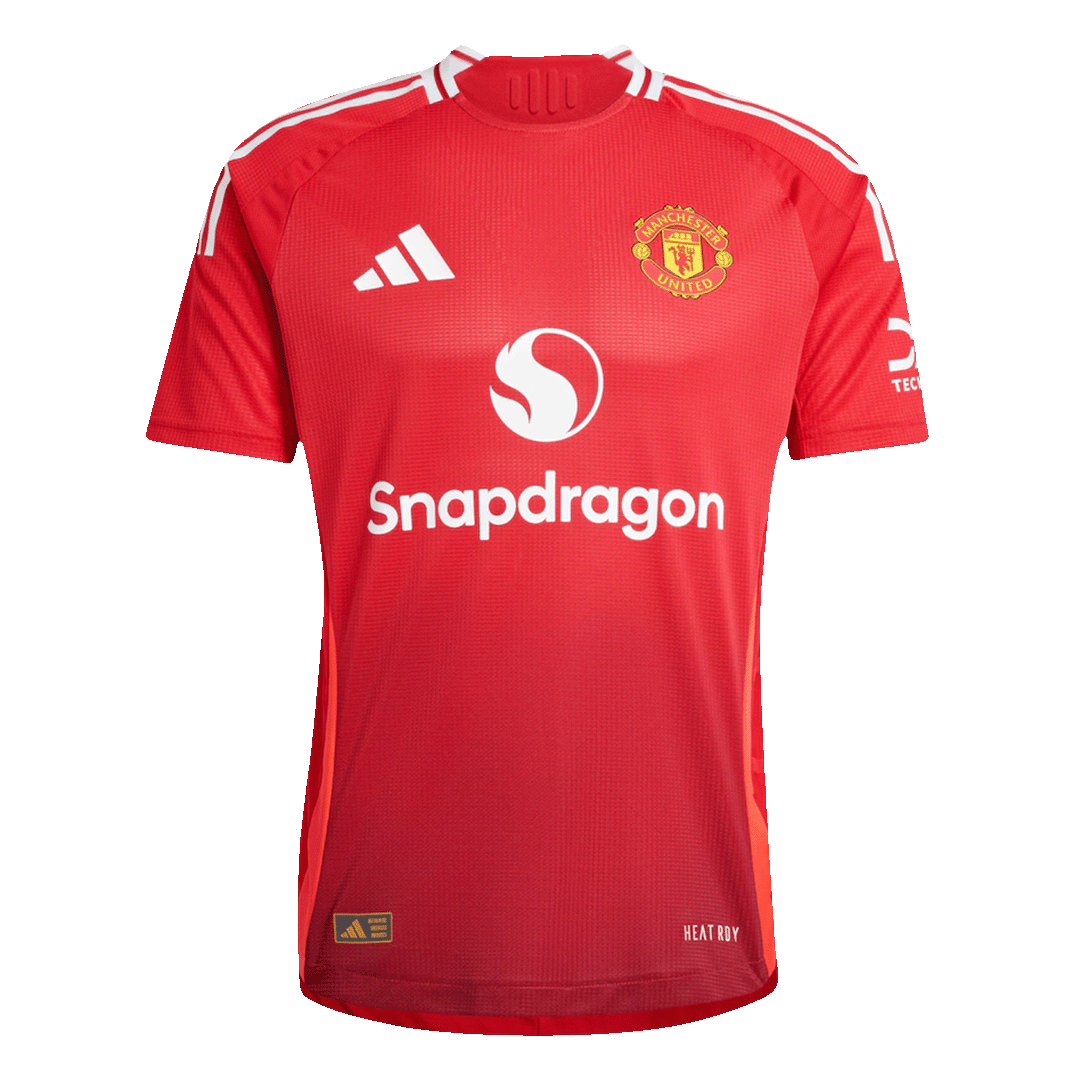 Camiseta Auténtica Manchester United 2024/25 Primera Equipación Local ...