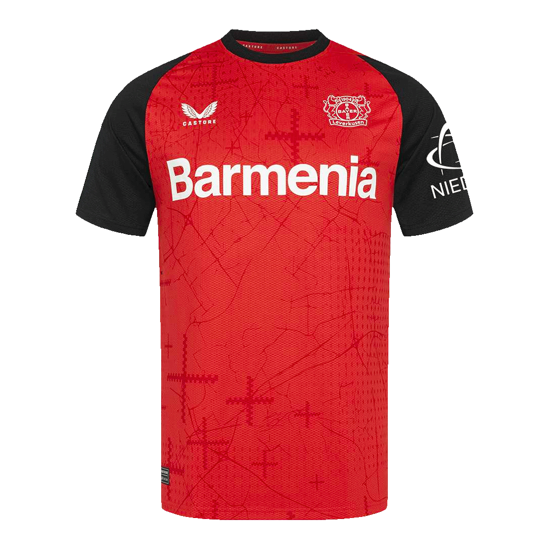 Camiseta Auténtica Bayer 04 Leverkusen 2024/25 Primera Equipación Local Hombre - Versión Jugador ...