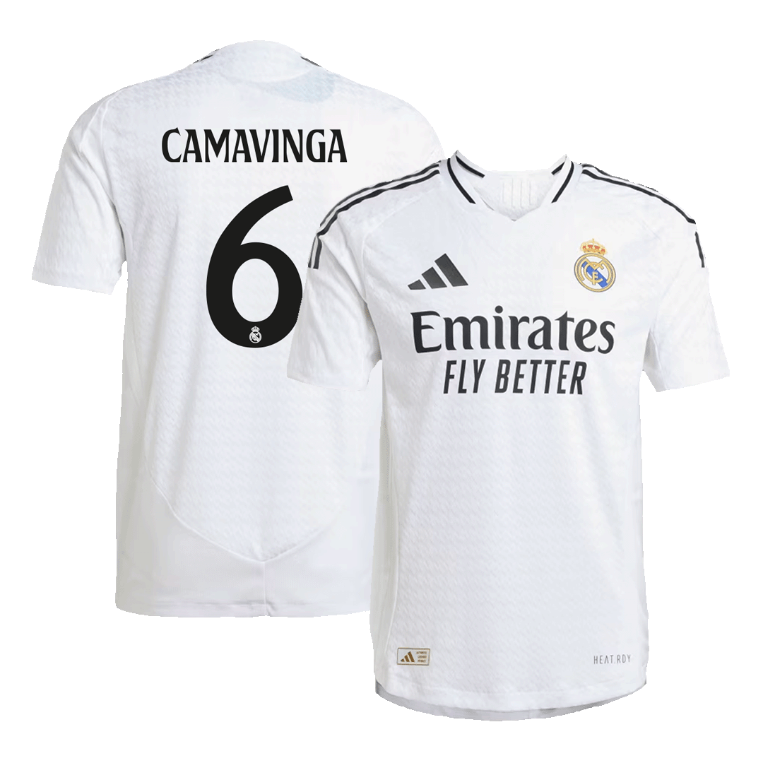 Calidad Premium Camiseta Auténtica CAMAVINGA #6 Real Madrid 2024/25 ...