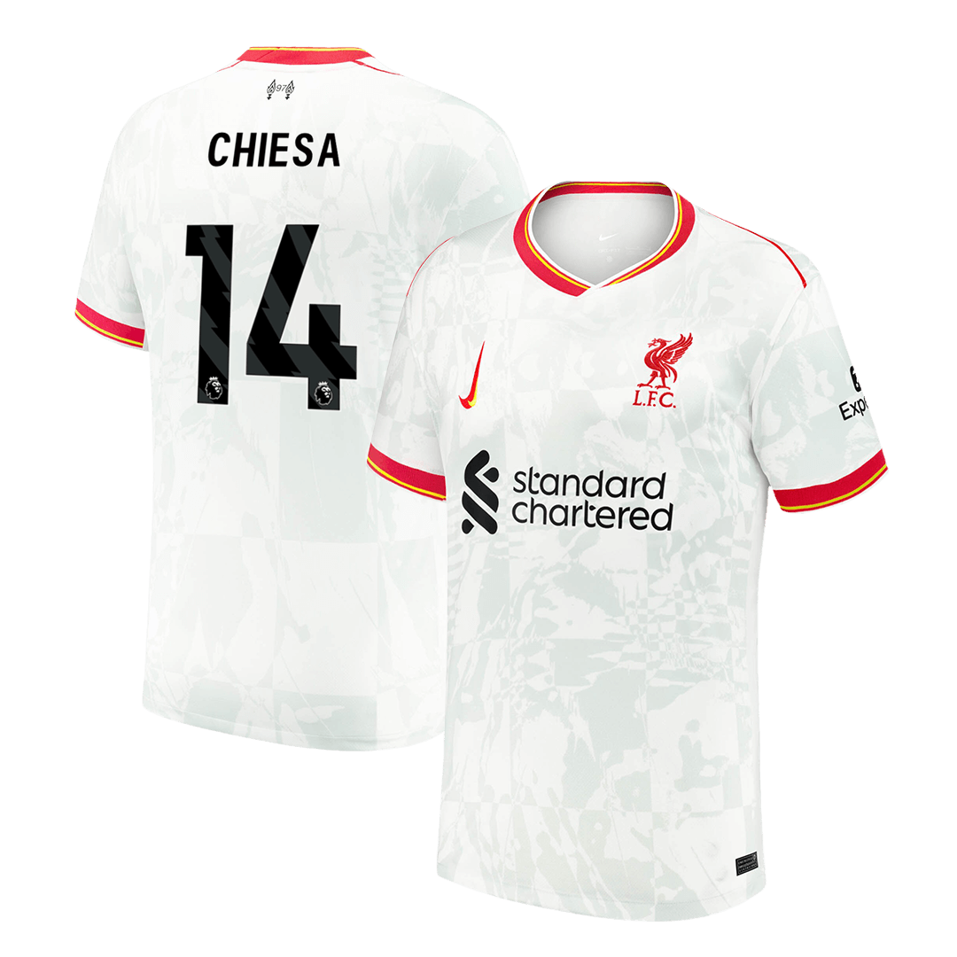 Camiseta CHIESA #14 Liverpool 2024/25 Tercera Equipación Hombre ...