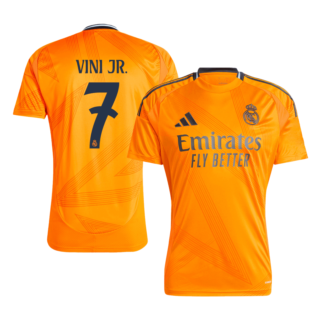 Calidad Premium Camiseta VINI JR. #7 Real Madrid 2024/25 Segunda Equipación Visitante Hombre ...