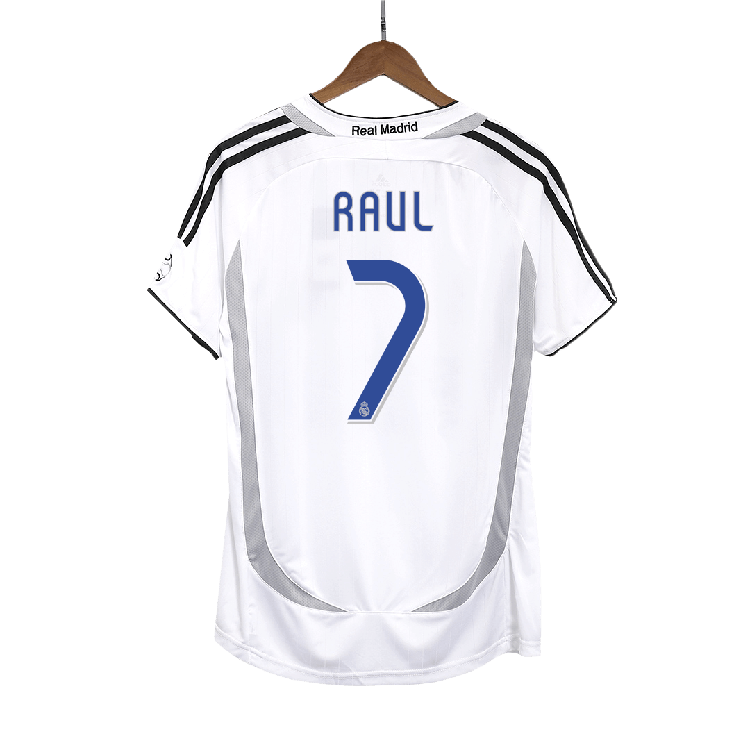 Camiseta Retro 2006/07 RAUL #7 Real Madrid Primera Equipación Local ...