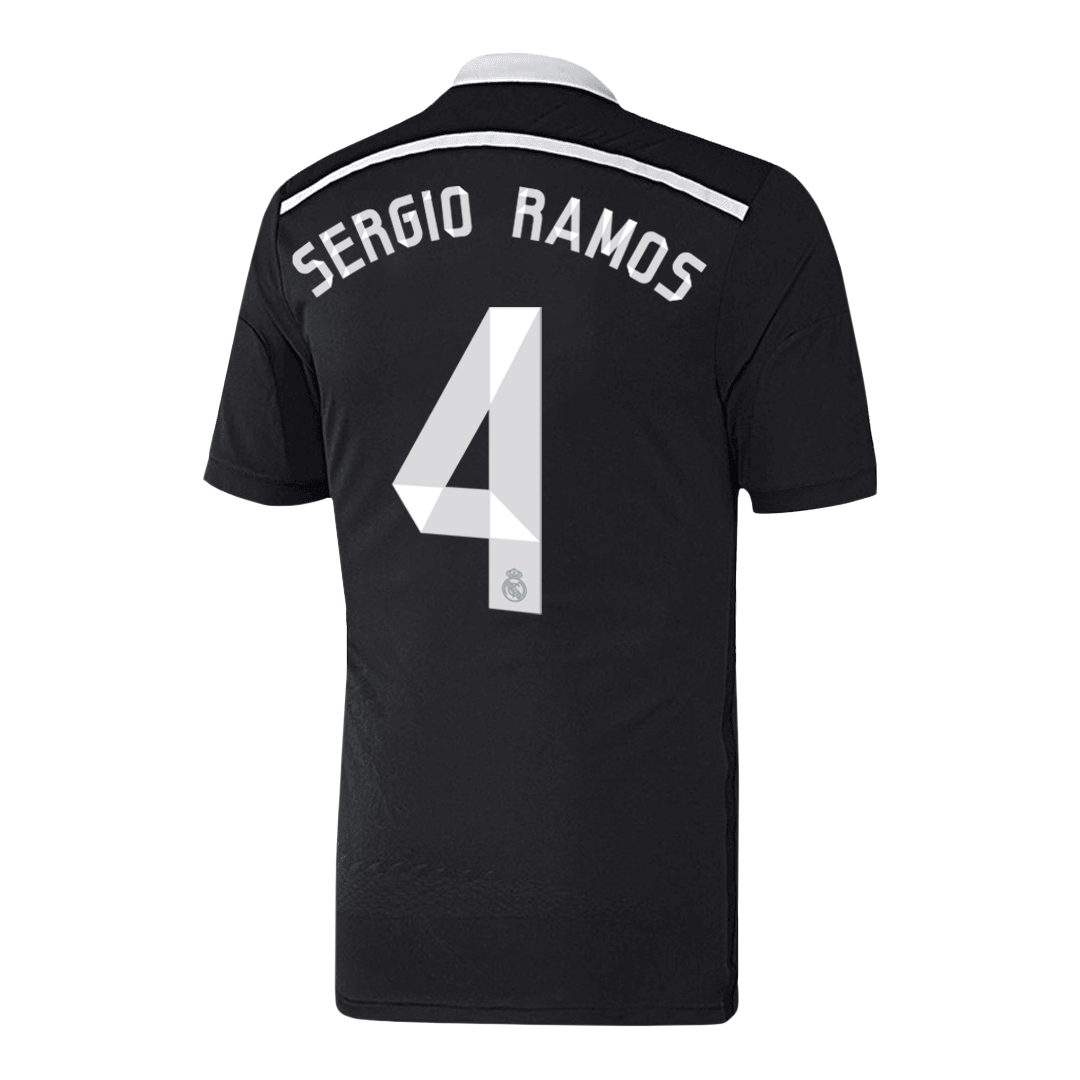 Camiseta Retro 2014/15 SERGIO RAMOS #4 Real Madrid Tercera Equipación ...