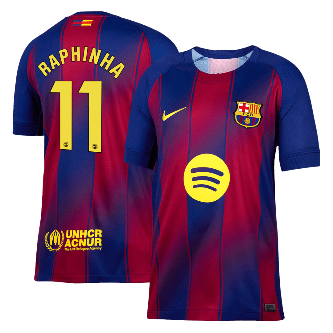 Calidad Premium Camiseta RAPHINHA #11 Barcelona 2025/26 Primera ...