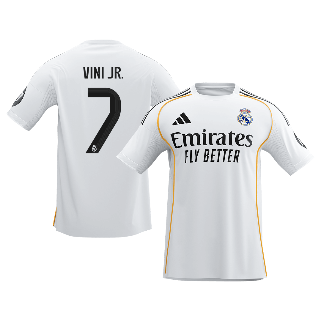 Calidad Premium Camiseta VINI JR. #7 Real Madrid 2025/26 Primera Equipación -Versión Hincha ...