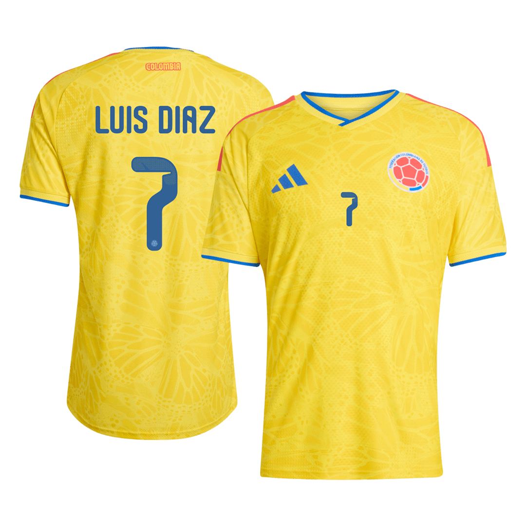 Camiseta versión jugador LUIS DíAZ #7 Colombia 2026 Primera Equipación ...